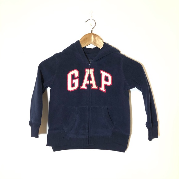 GAP | Shirts & Tops | New Gap Sequin Logo Girls Full Zip Hoodie Size Xs ...